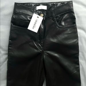OAK + FORT | Pants & Jumpsuits | Nwt Oak Fort Leather Pants | Poshmark